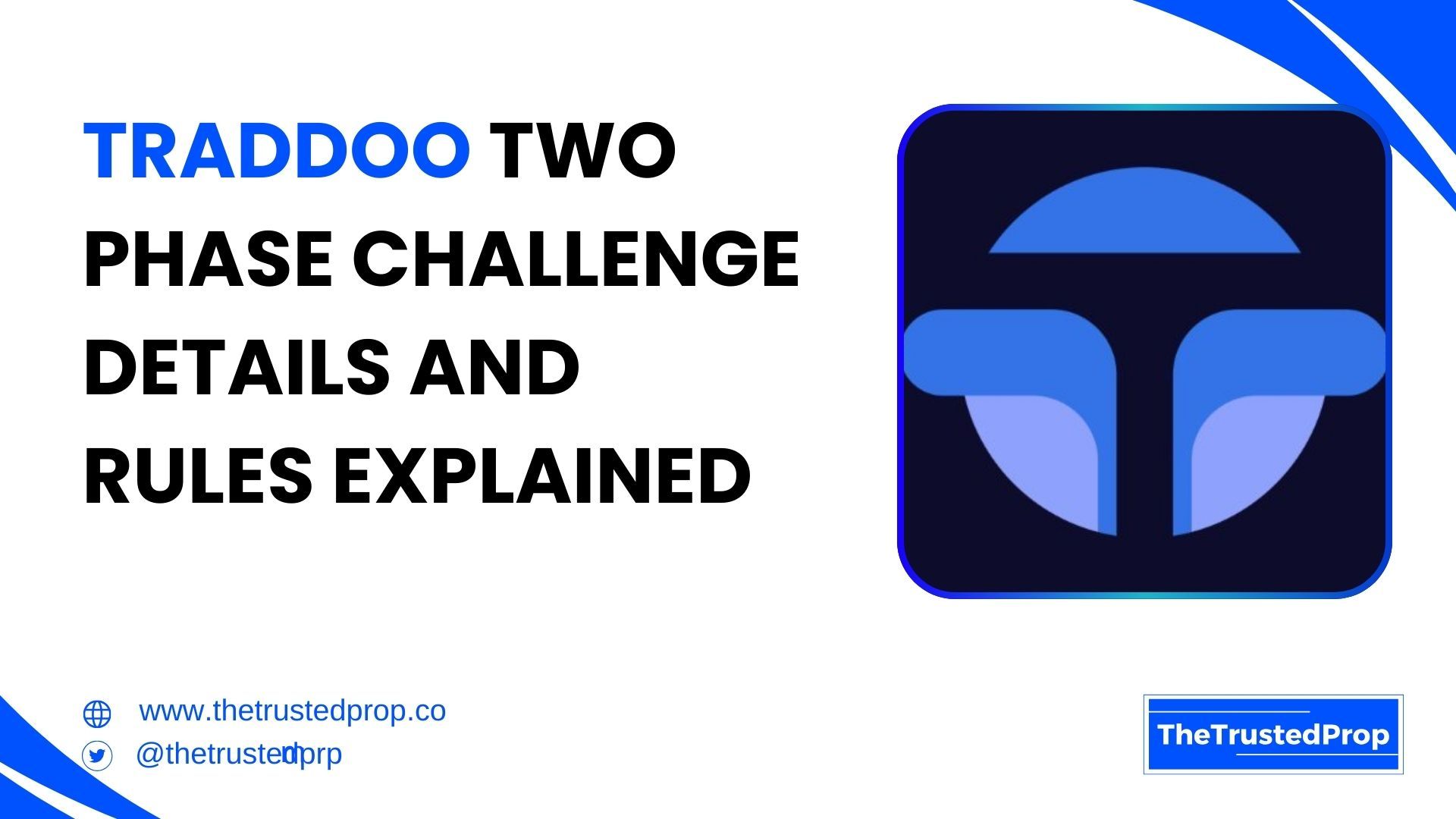 Traddoo Two Phase Challenge Details and Rules Explained | The Trusted Prop