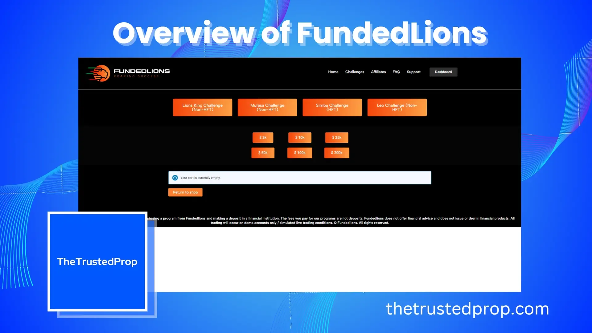 Overview of The Funded Lion Forex Prop Firm | The Trusted Prop