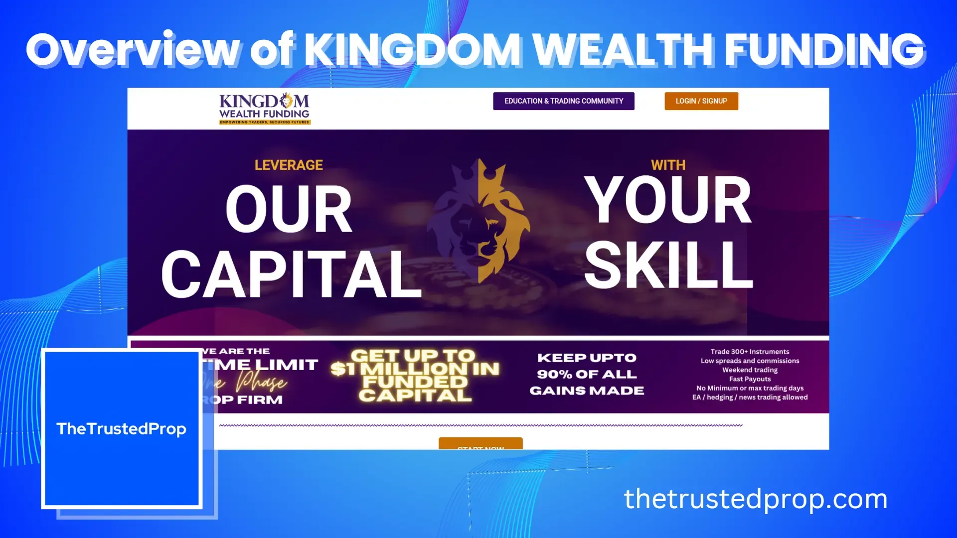 Overview of Kingdom Wealth Funding Forex Prop Firm | The Trusted Prop