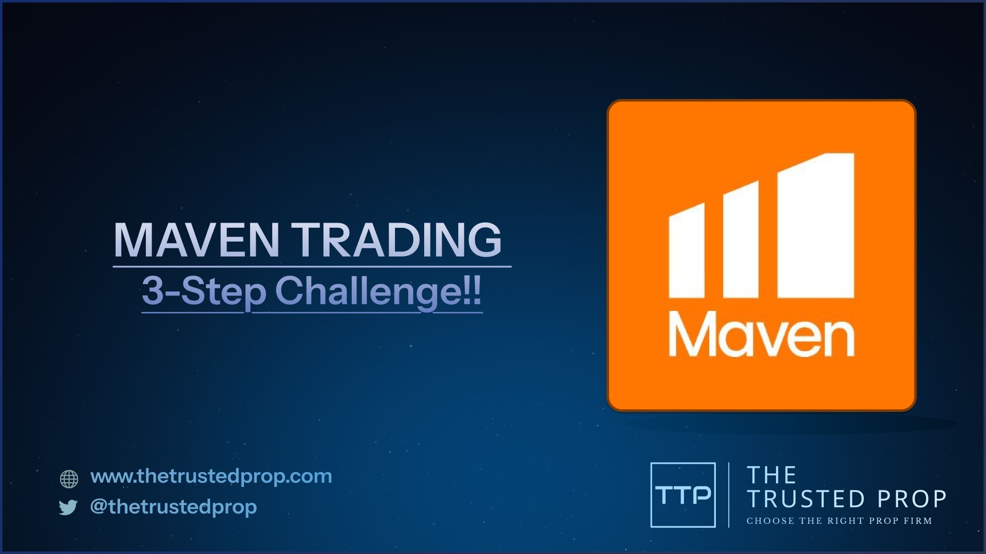 Maven Trading Launches New 3 Step Plan!! | The Trusted Prop