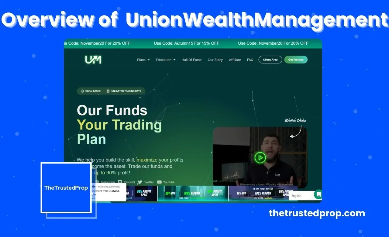 Overview of Unions Wealth Management Forex Prop Firm | The Trusted Prop